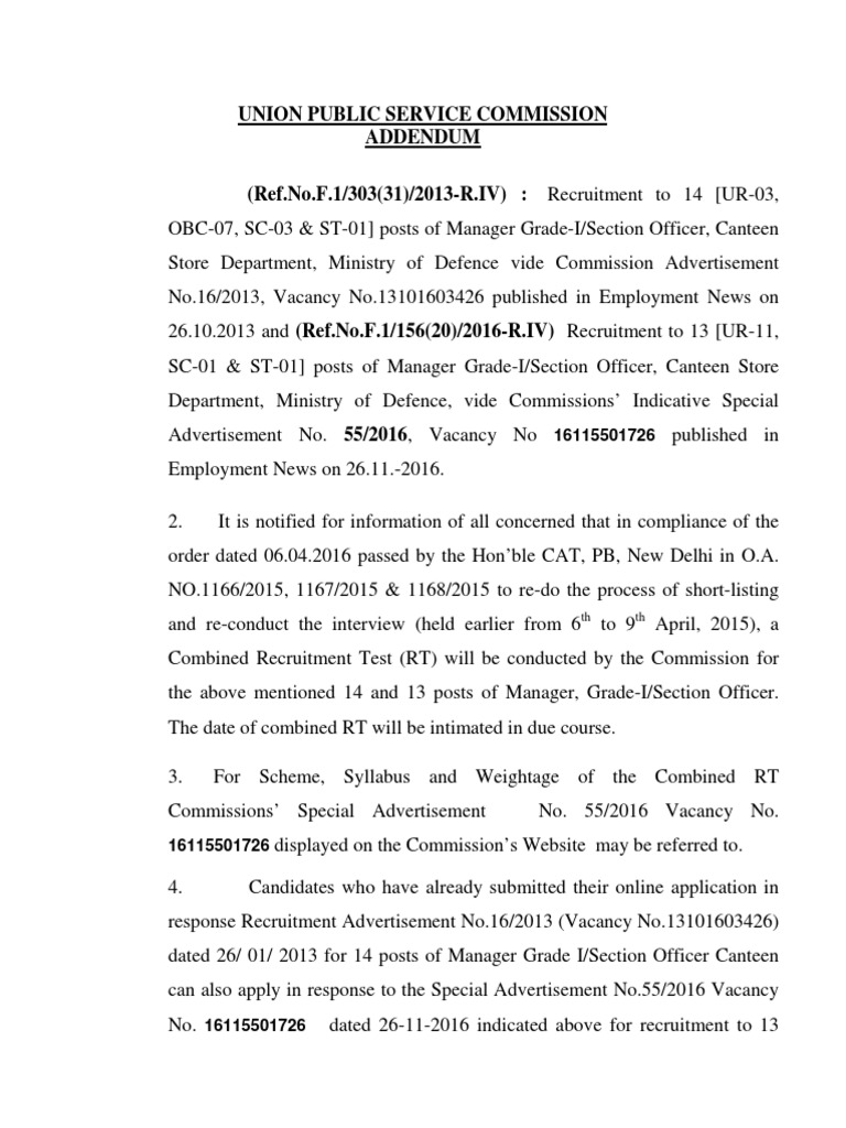 English Addendum Manager SO (1) - 14 | PDF | Recruitment | Justice