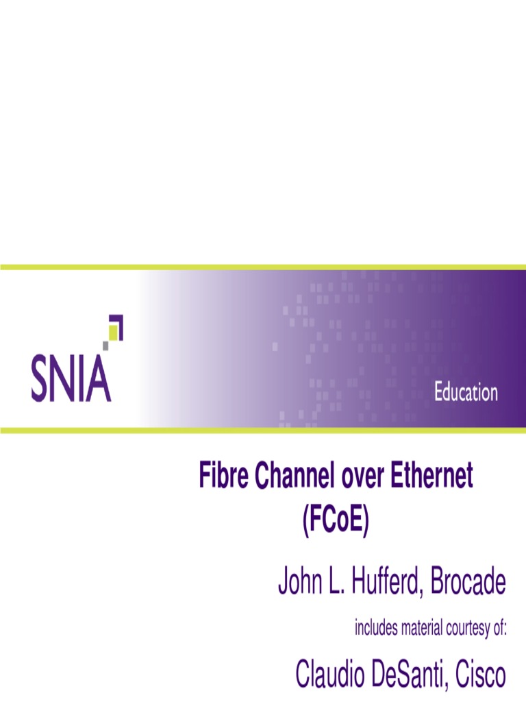 JohnHufferd Fiber Channel Over Ethernet | PDF | Network Switch | Ethernet