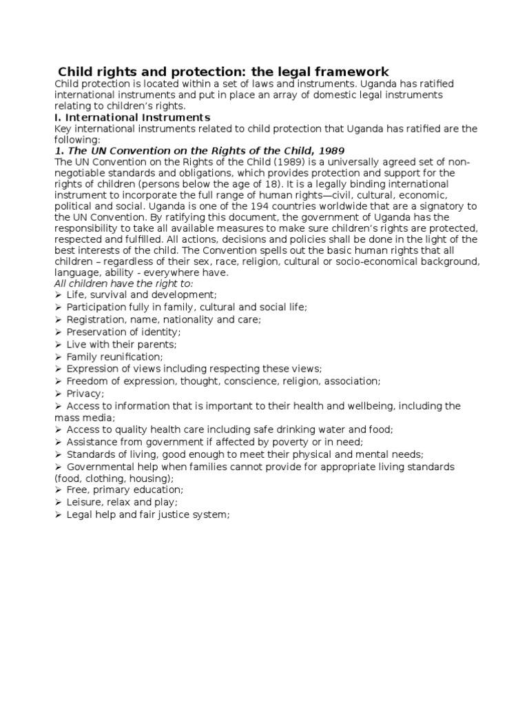 Child Rights and Protection | PDF