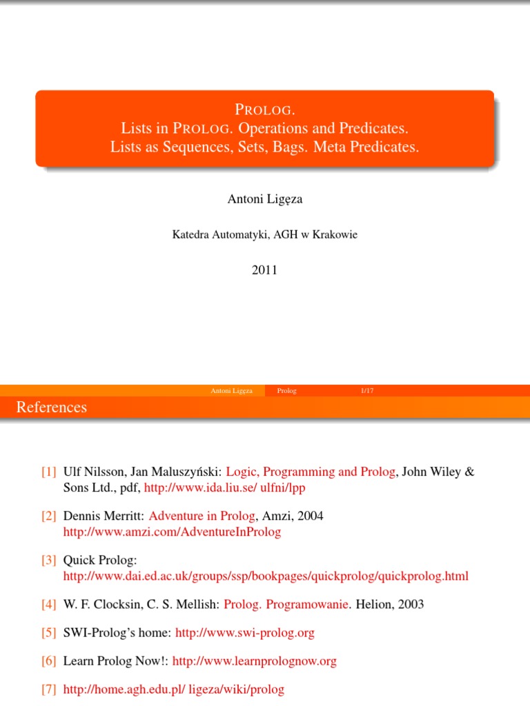 Prolog Lists Pdf Pdf Logic Software Engineering 