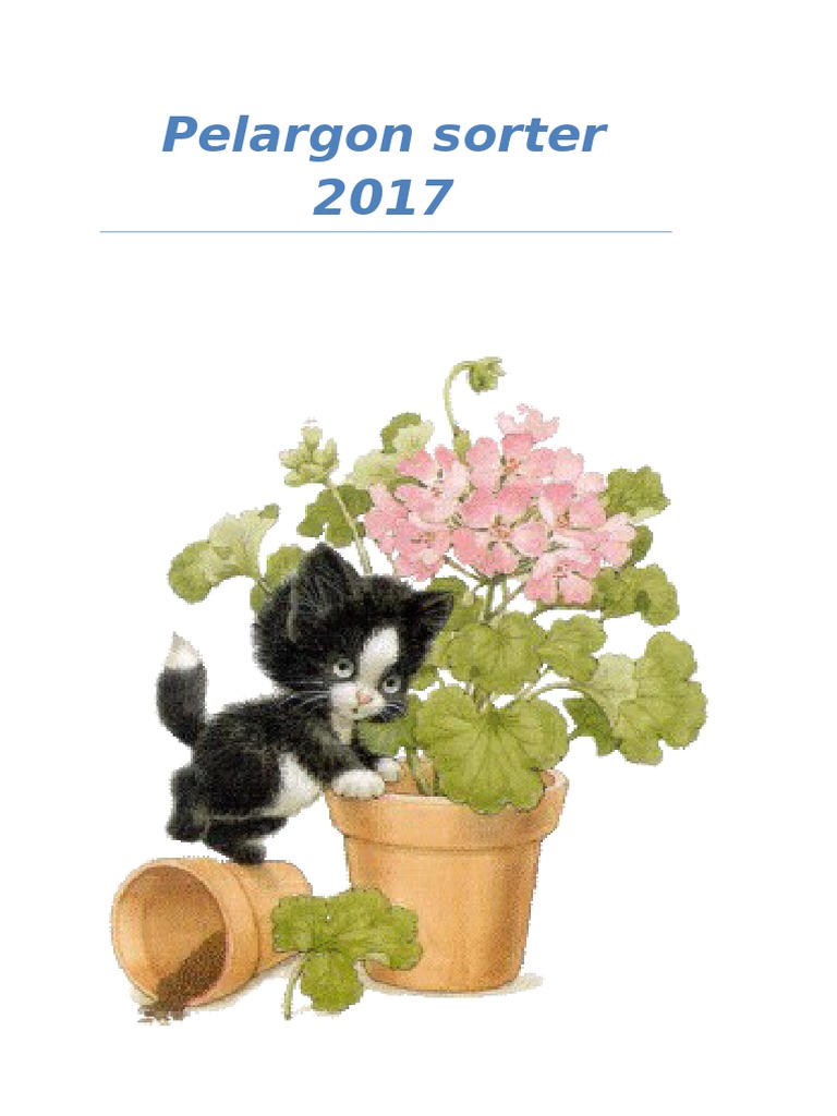 Pelargon Sorter 2017 | PDF
