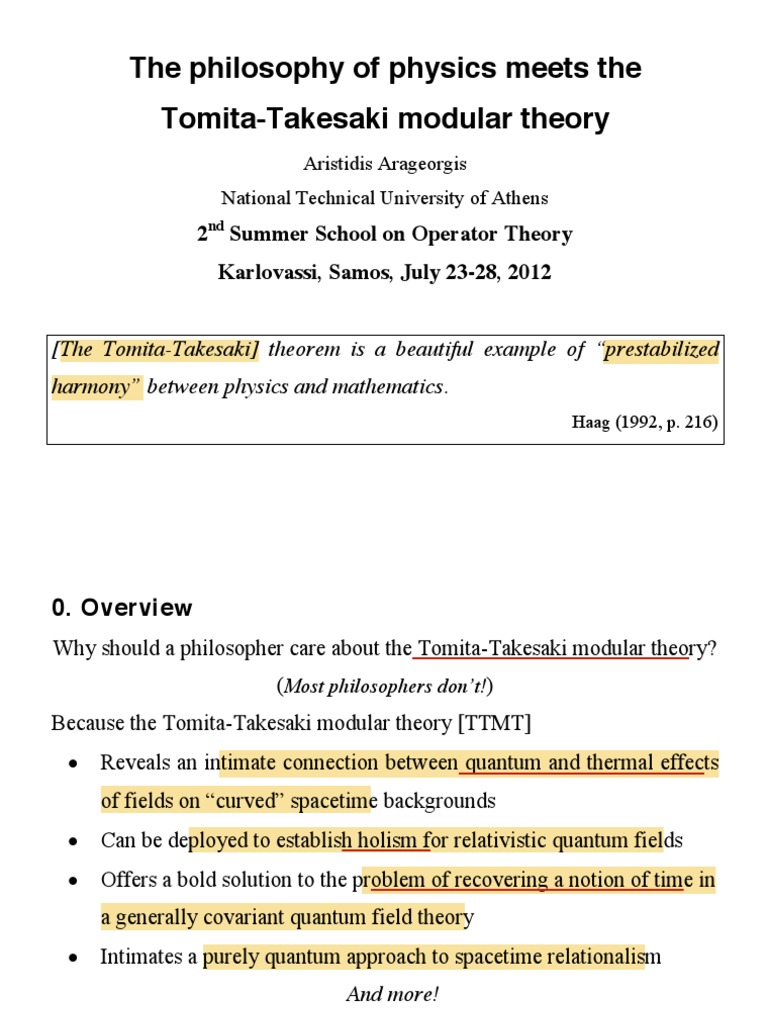 Arageorgis-The Philosophy of Physics Meets The Tomita-Takesaki Modular ...
