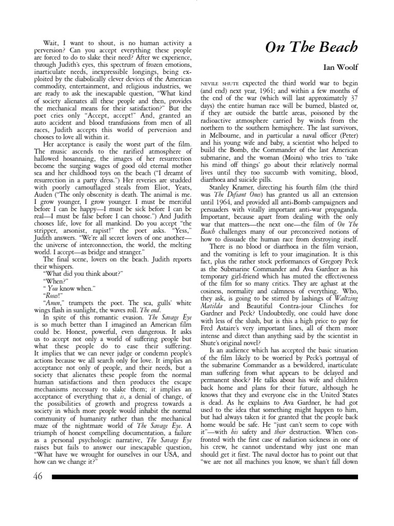 On The Beach: Ian Woolf | PDF