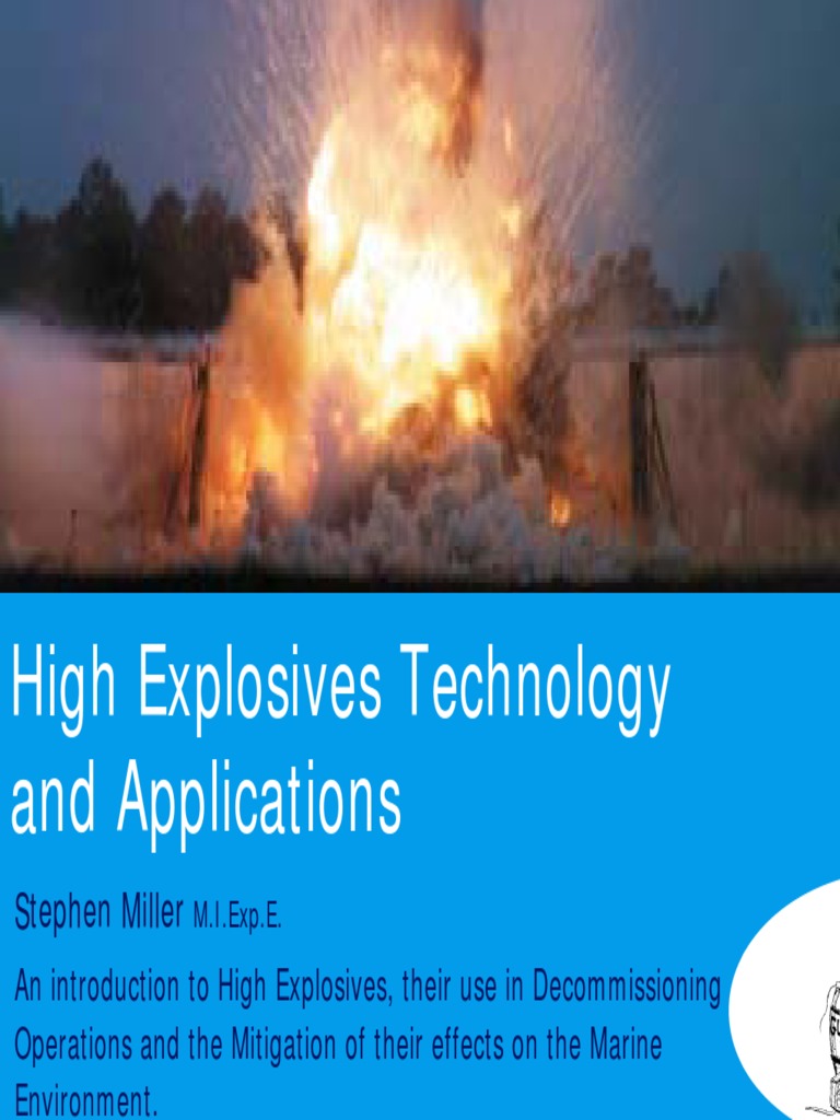 High_Explosives_Technology_and_Applications.pdf | Explosive Material ...