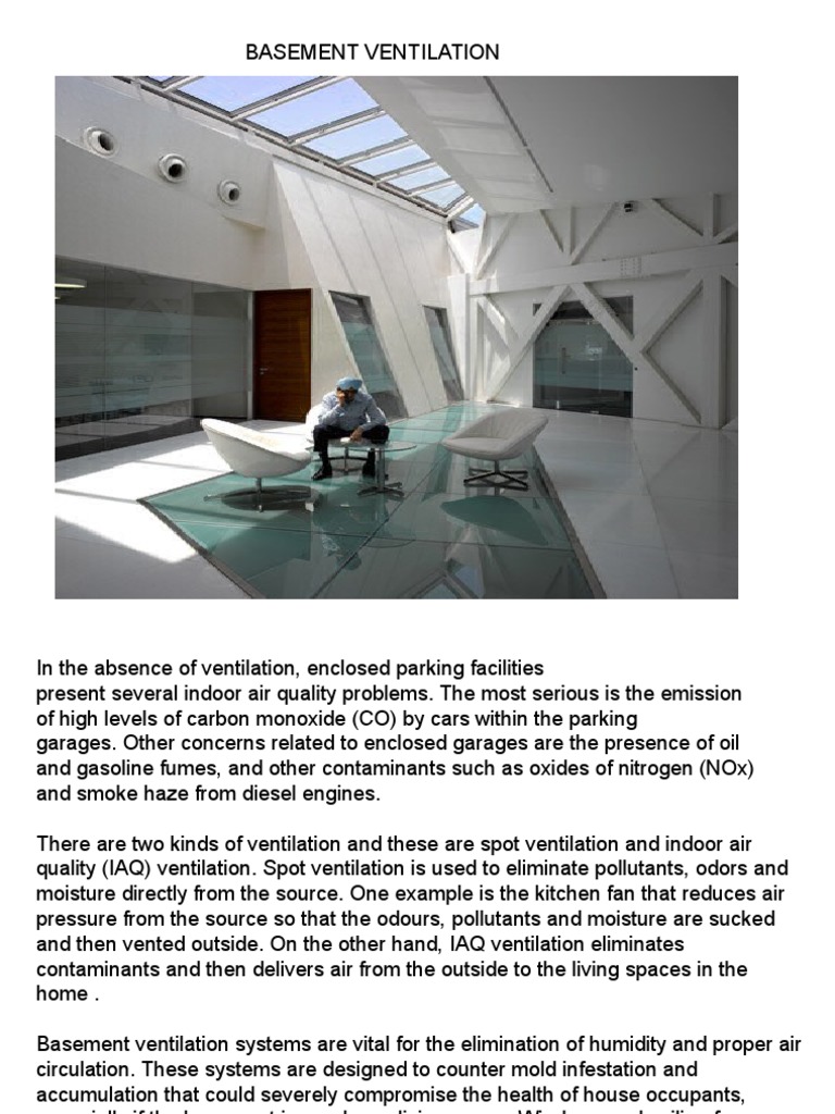 Basement Ventilation | Ventilation (Architecture) | Duct (Flow)