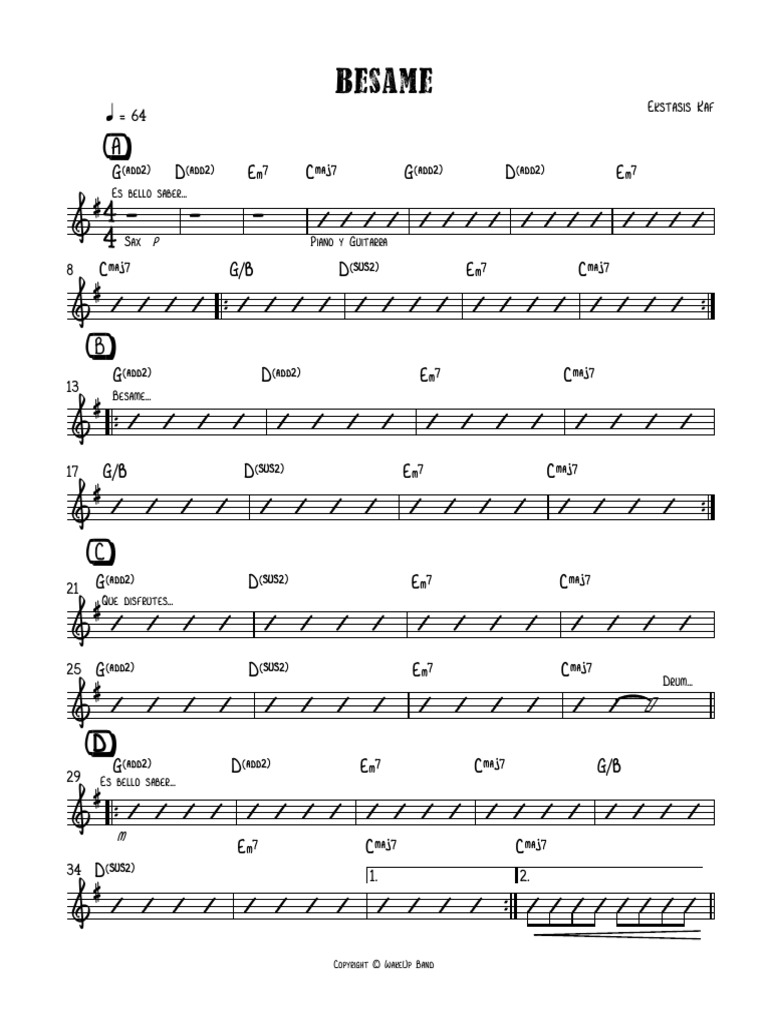 Besame - Partitura Completa | PDF