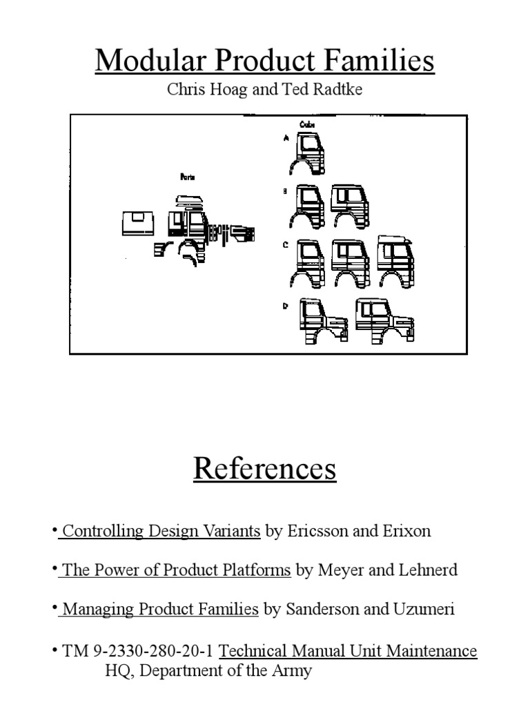 Modular Product Families: Chris Hoag and Ted Radtke | PDF | Modularity ...