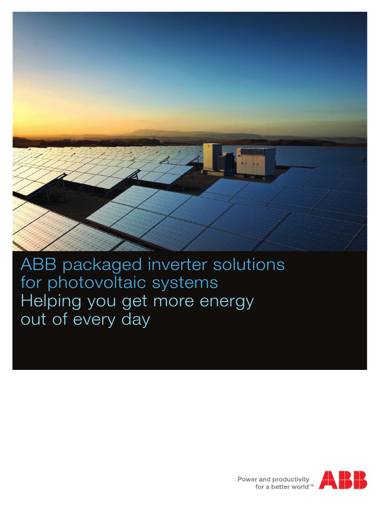 ABB Packaged Inverter Solutions For Photovoltaic Systems Brochure PDF | PDF