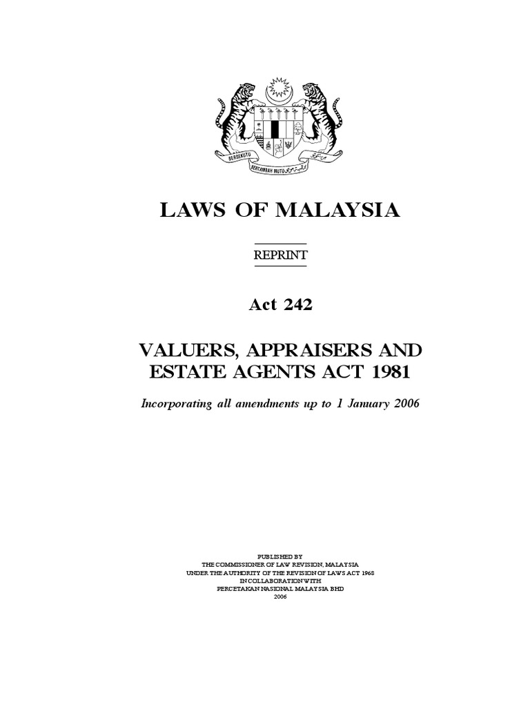 Act 242 Bovaea | PDF | Real Estate Appraisal | Law Of Agency