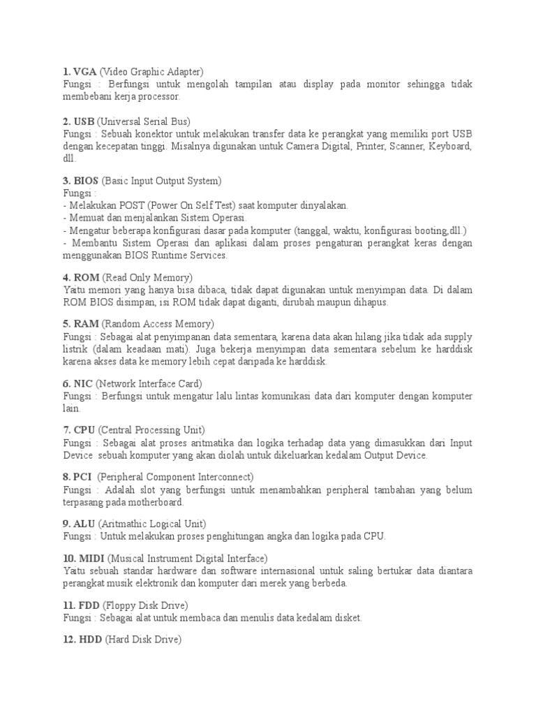 Kamus Komputer | PDF | Unit Pemrosesan Grafis | Java (Bahasa Pemrograman)