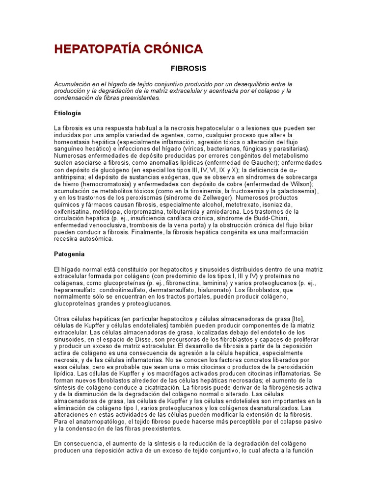 HEPATOPATÍA CRÓNICA | Cirrosis | Hepatitis