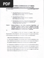 Election Leave Circular | PDF | Government Of India | Social Institutions