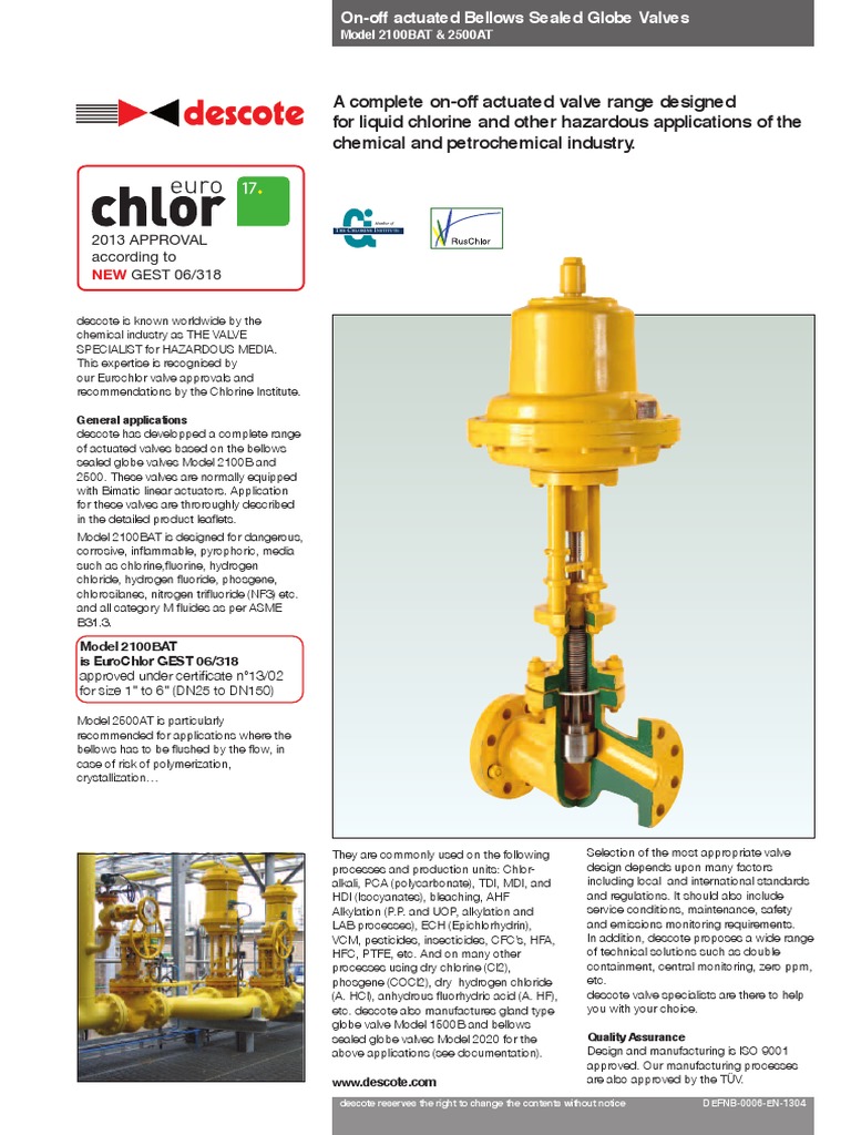 Model 2100bat | PDF | Valve | Chlorine