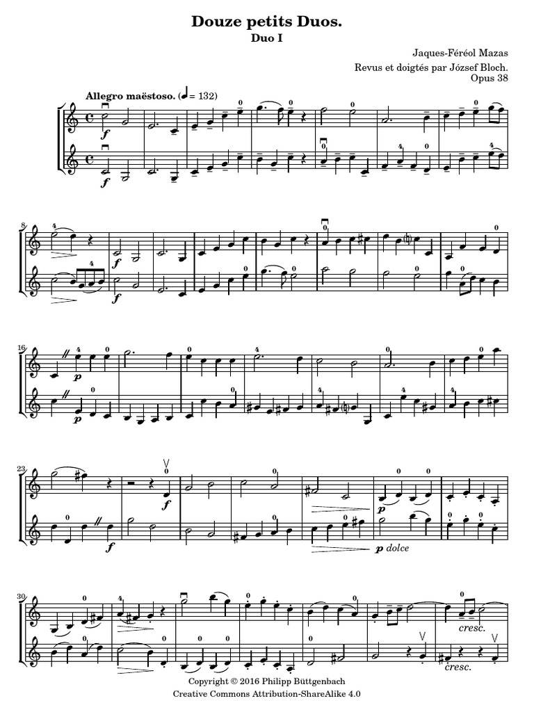 Mazas Violin Duos Opus 38 | Musical Forms | Classical Music