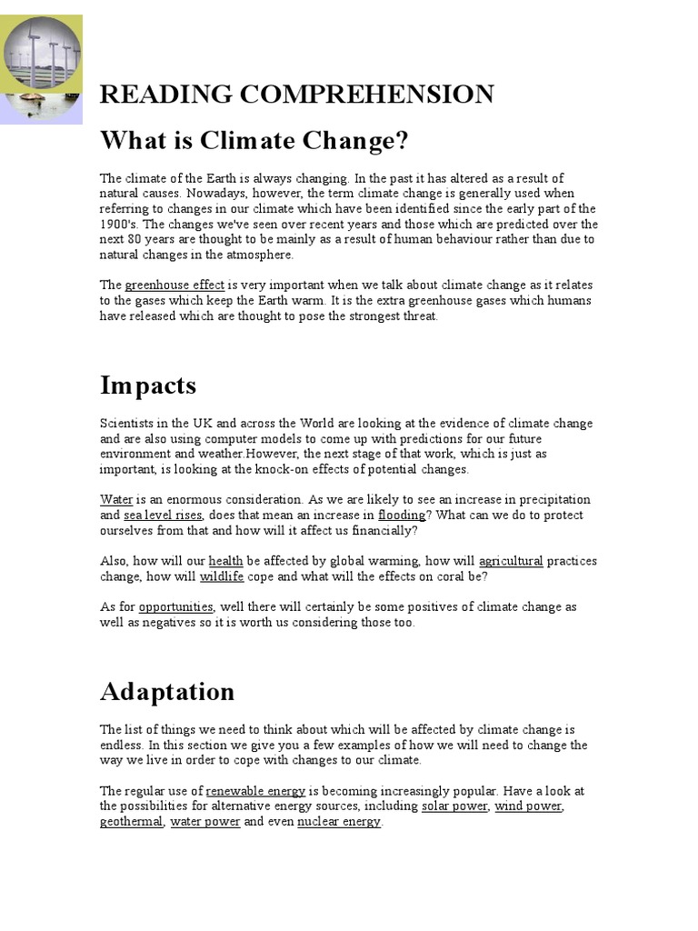 Understanding Climate Change Impacts | PDF