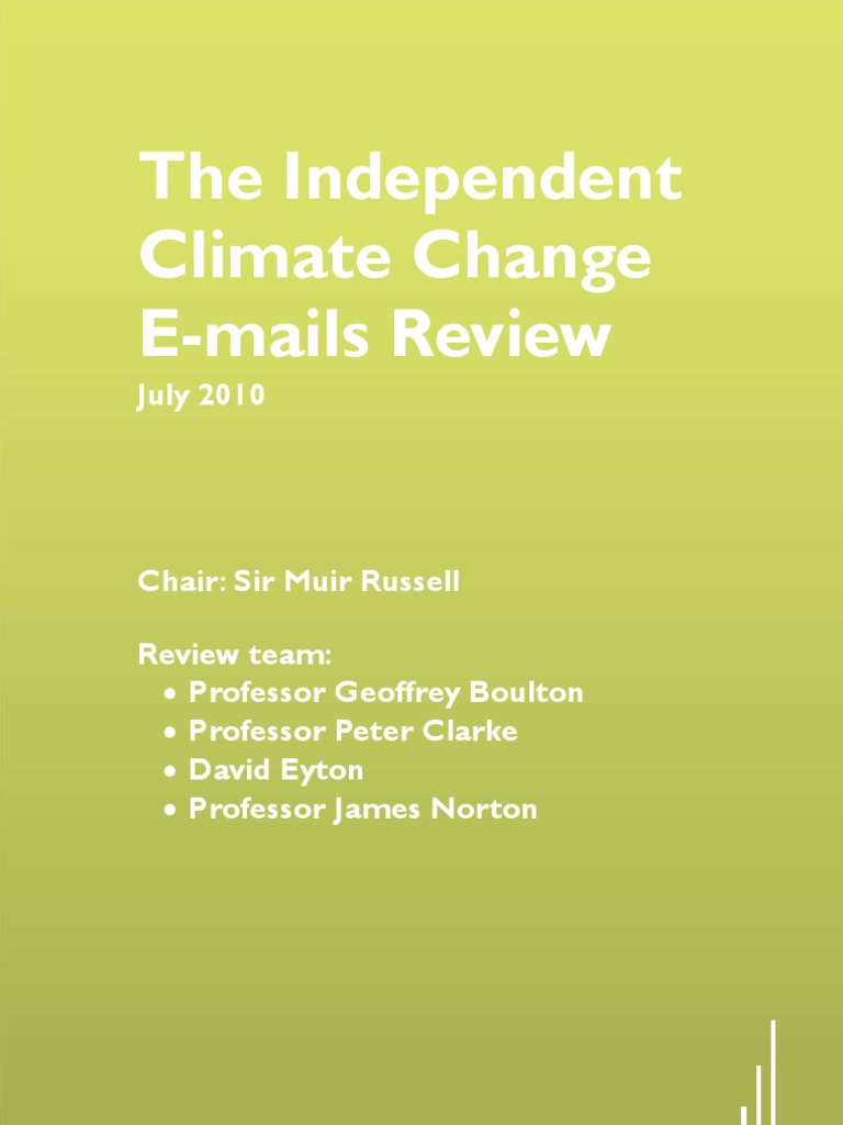 Muir Russell Final | PDF | Intergovernmental Panel On Climate Change ...
