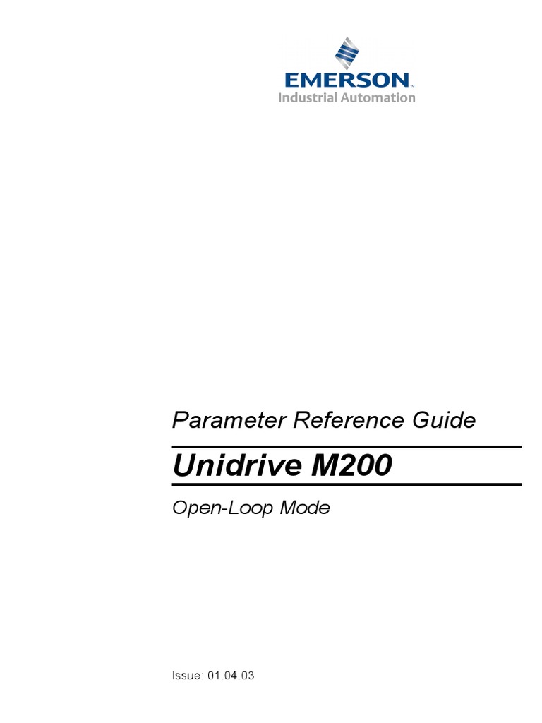 Unidrive M200 Parameter Reference Guide (Open-Loop) | PDF | Parameter (Computer Programming ...