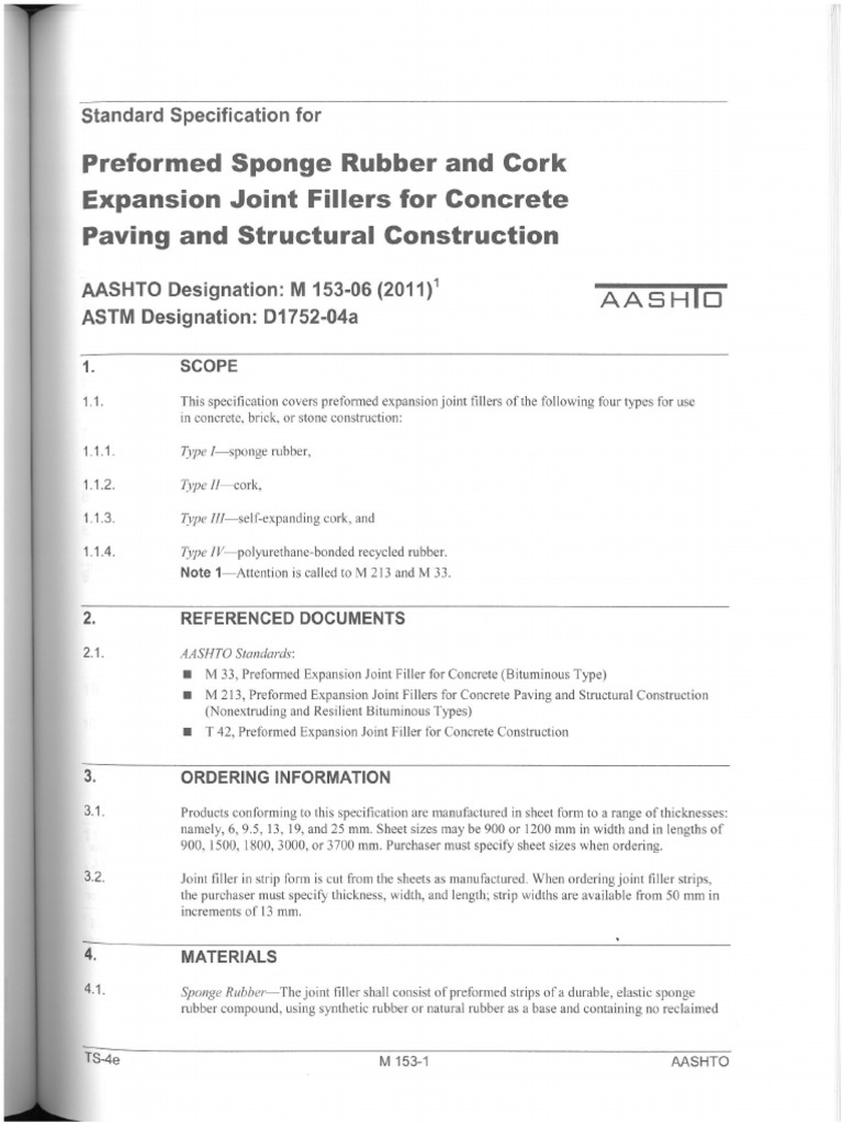 SKM - C364e17022109181 AASHTO M153 | PDF
