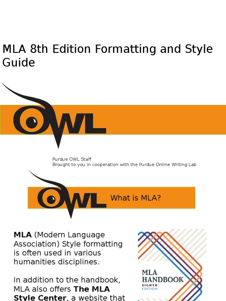Mla Purdue Owl | Download Free PDF | Citation | Buffy The Vampire Slayer