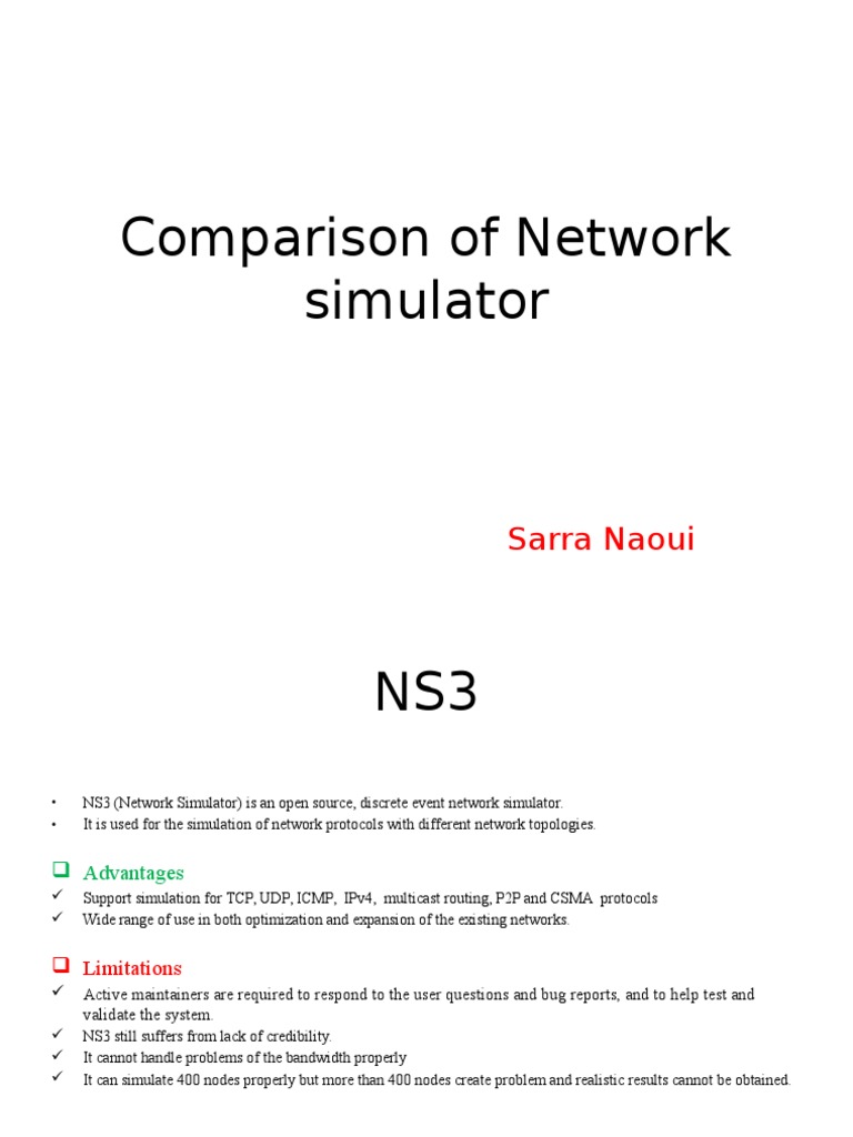 Network Simulator Comparison Guide | PDF | Routing | Wireless Sensor ...