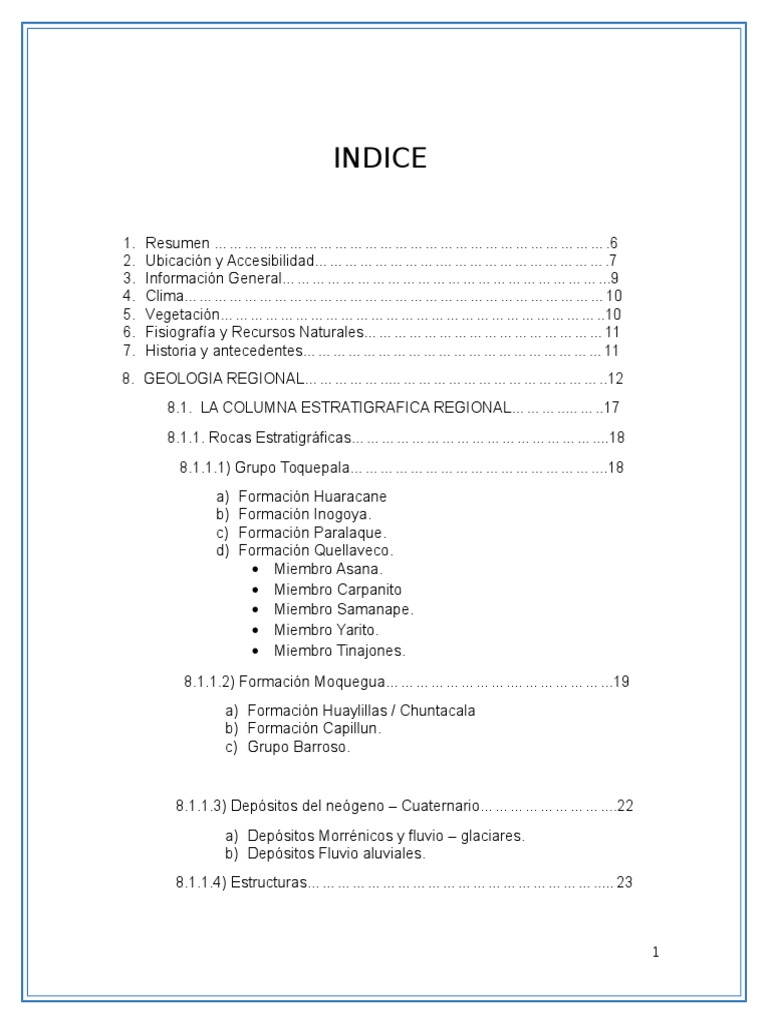 CUAJONE | PDF | Geología | Rocas