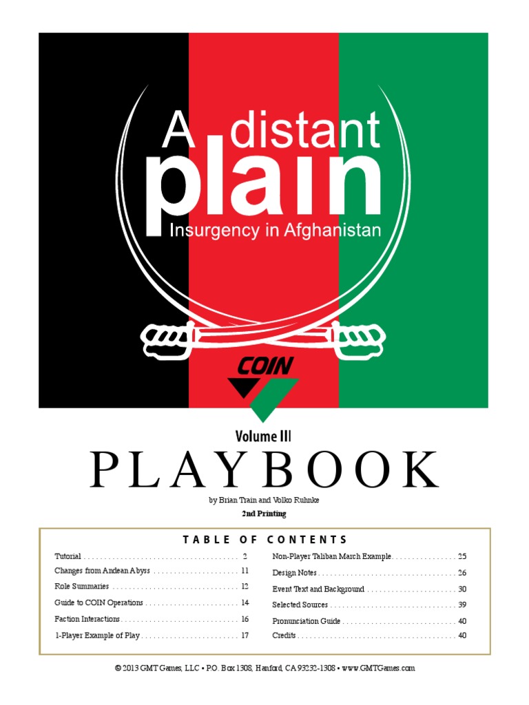 A Distant Plain Playbook 2015 | PDF | Taliban | Violence