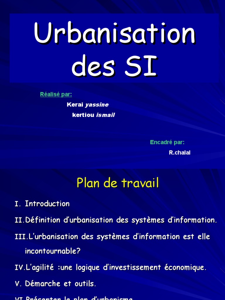 Urbanisation Des SI | PDF | Système d'information | Business