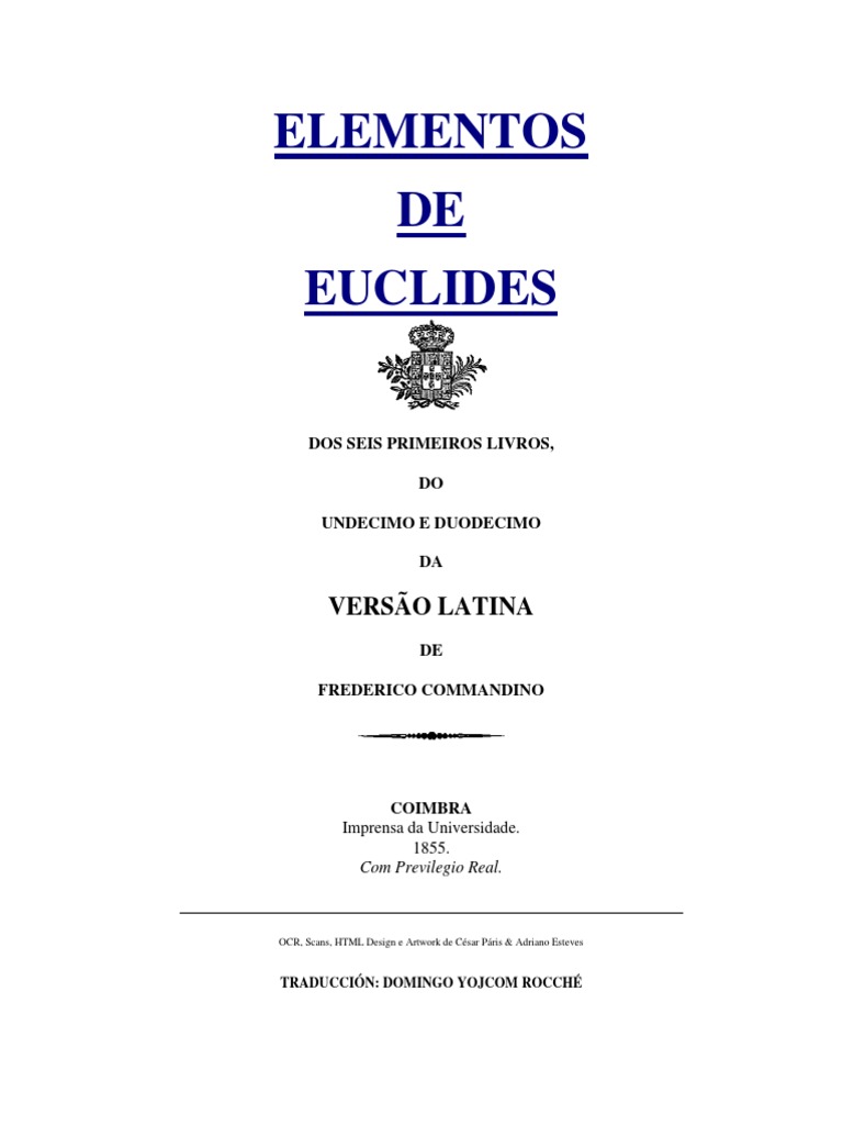Elementos de Euclides (Español) | PDF | Triángulo | Objetos geométricos