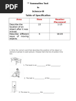 Grade 3 Science Test | PDF | Weather | Water