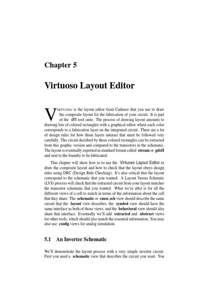 Chapter5 Layout Editor | Download Free PDF | Cmos | Mosfet