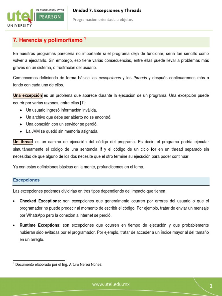 Excepciones y Threads PDF | PDF | Hilo (Computación) | Programa de computadora