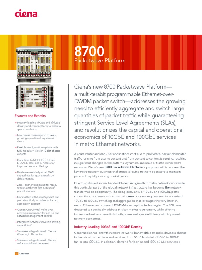 8700 Packetwave Platform Data Sheet | PDF | Multiprotocol Label ...