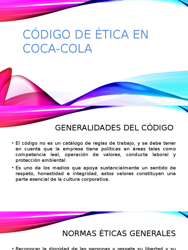Código de Ética de Coca-Cola | PDF
