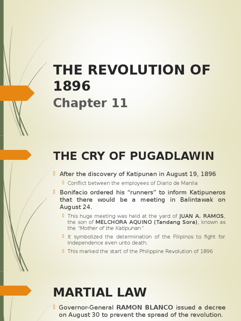 The Revolution of 1896 | PDF | Philippines | Armed Conflict