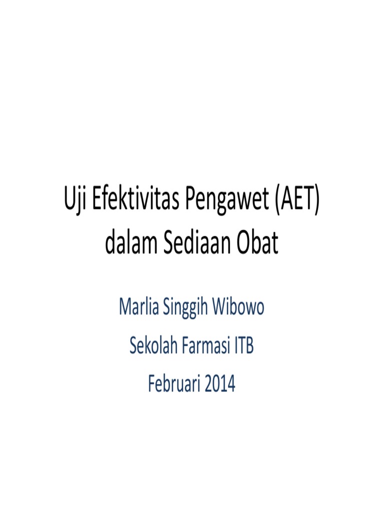 Uji Efektivitas Pengawet dalam Obat | PDF | Pengembangan Diri