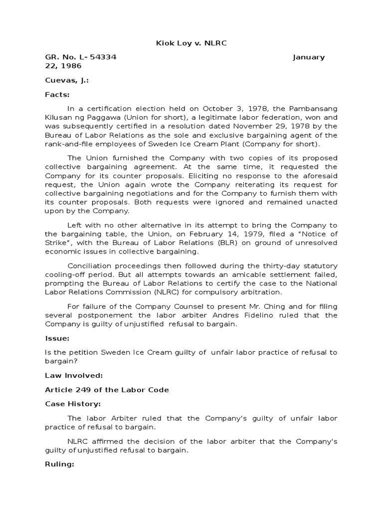 Labor | Download Free PDF | Unfair Labor Practice | Collective Bargaining