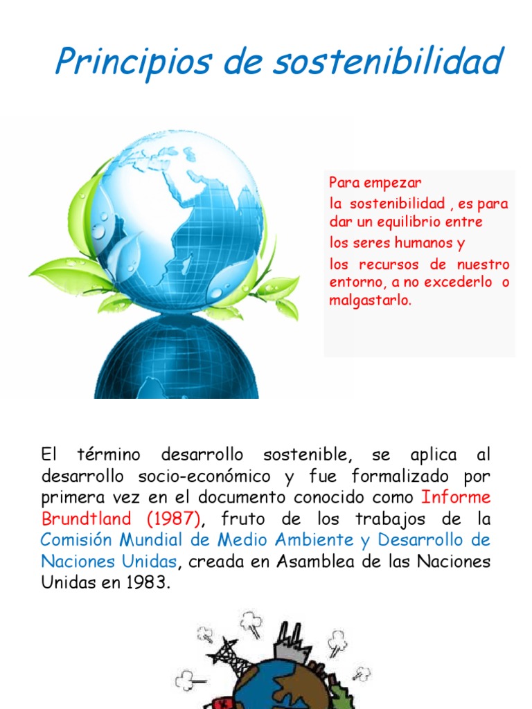1.2. Principios de La Sust | PDF | Sustentabilidad | Desarrollo sostenible