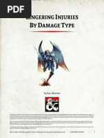 5E Lingering Injury Table | PDF | Healing | Scar