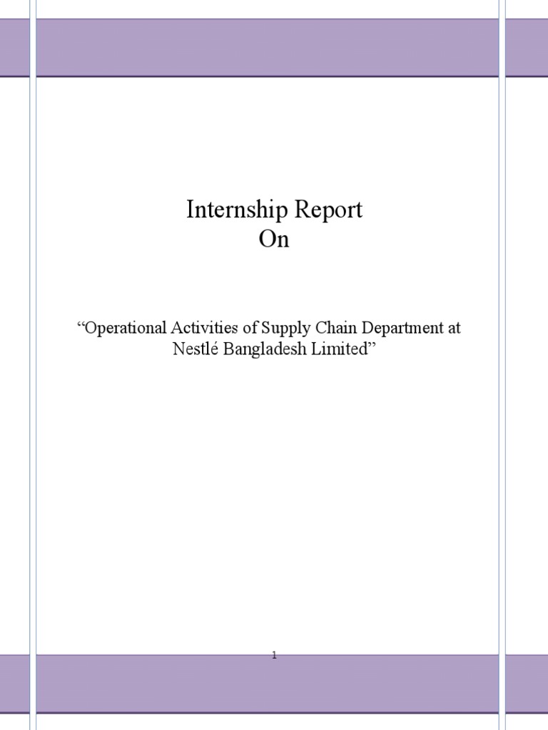 Nestle Supply Chain | PDF | Logistics | Supply Chain