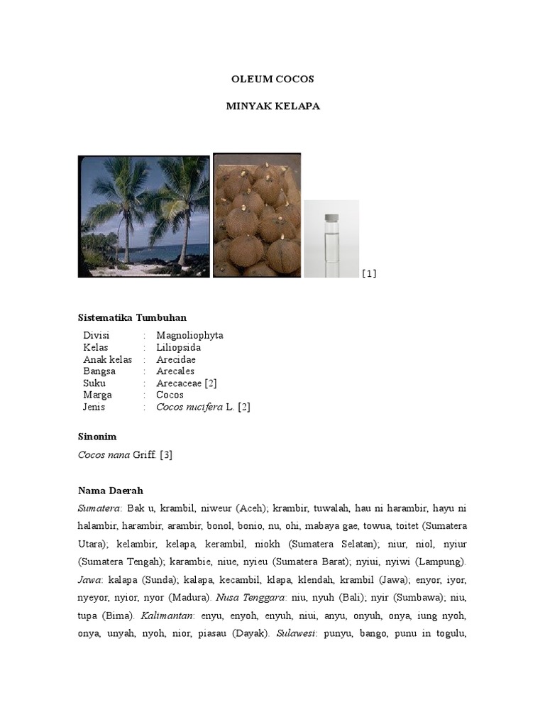 Oleum Cocos (Coconut Oil) | PDF