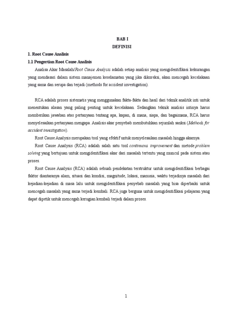 Metode RCA dan 5 Whys dalam Analisis | PDF | Komputer