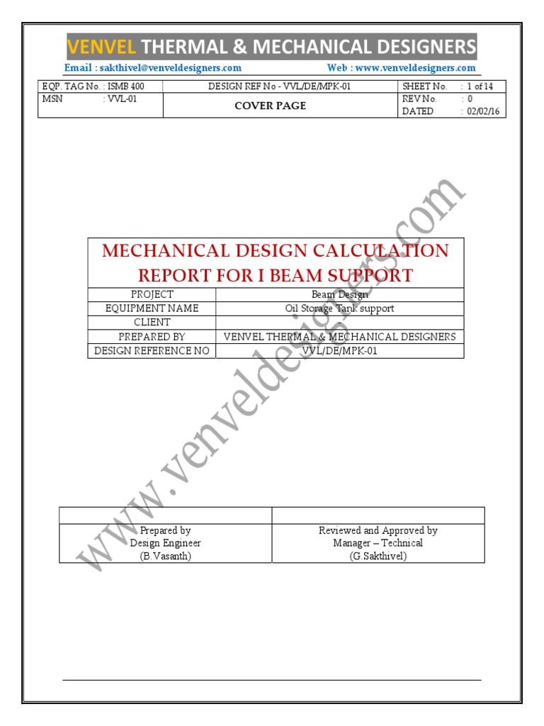 Design Calculations - I Beam Selection | PDF | Bending | Beam (Structure)