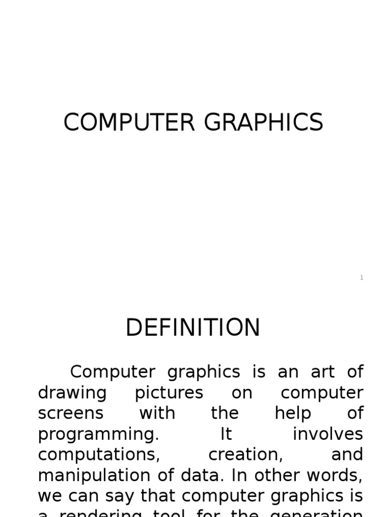 Computer Graphics | PDF | Computer Graphics | 3 D Modeling