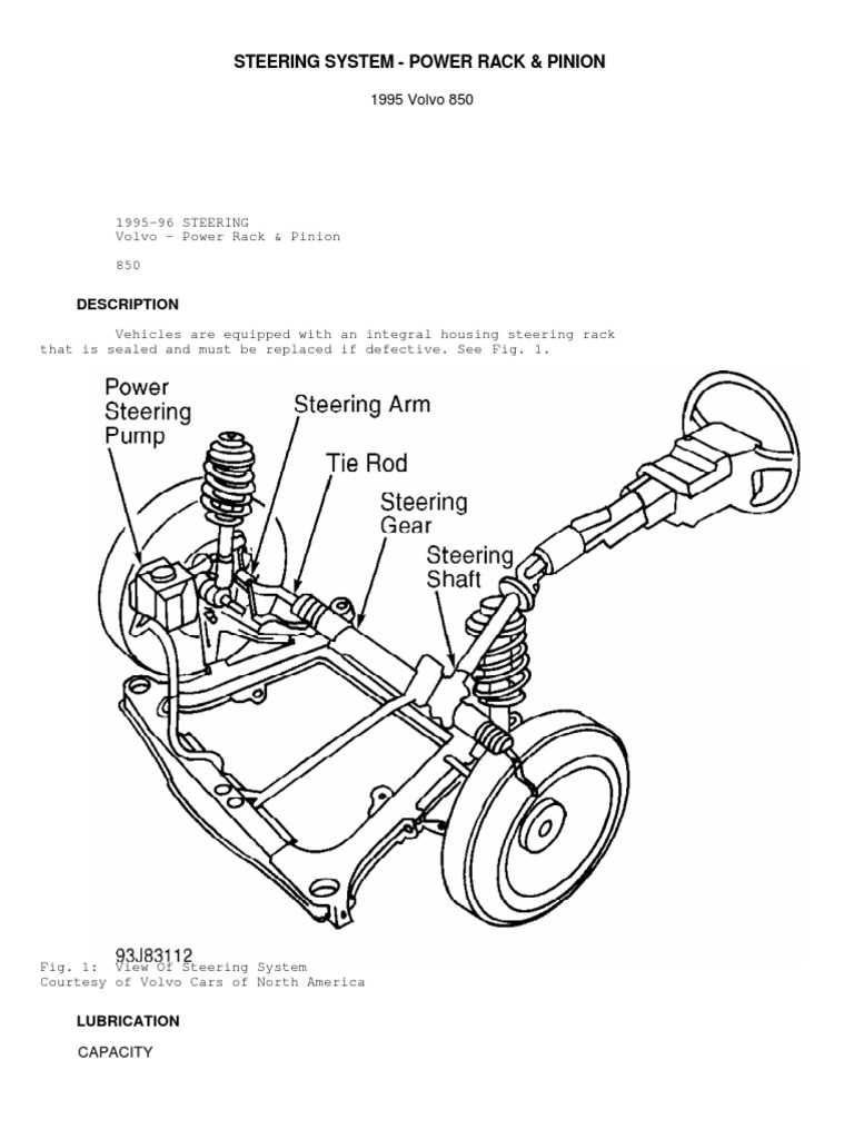 steering system power rack and pinion.pdf | Steering | Screw