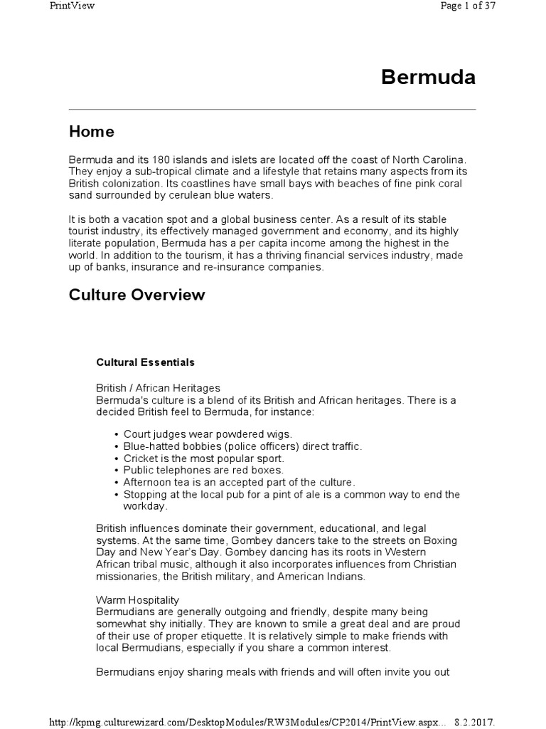 Bermuda | PDF | Bermuda | Nonverbal Communication