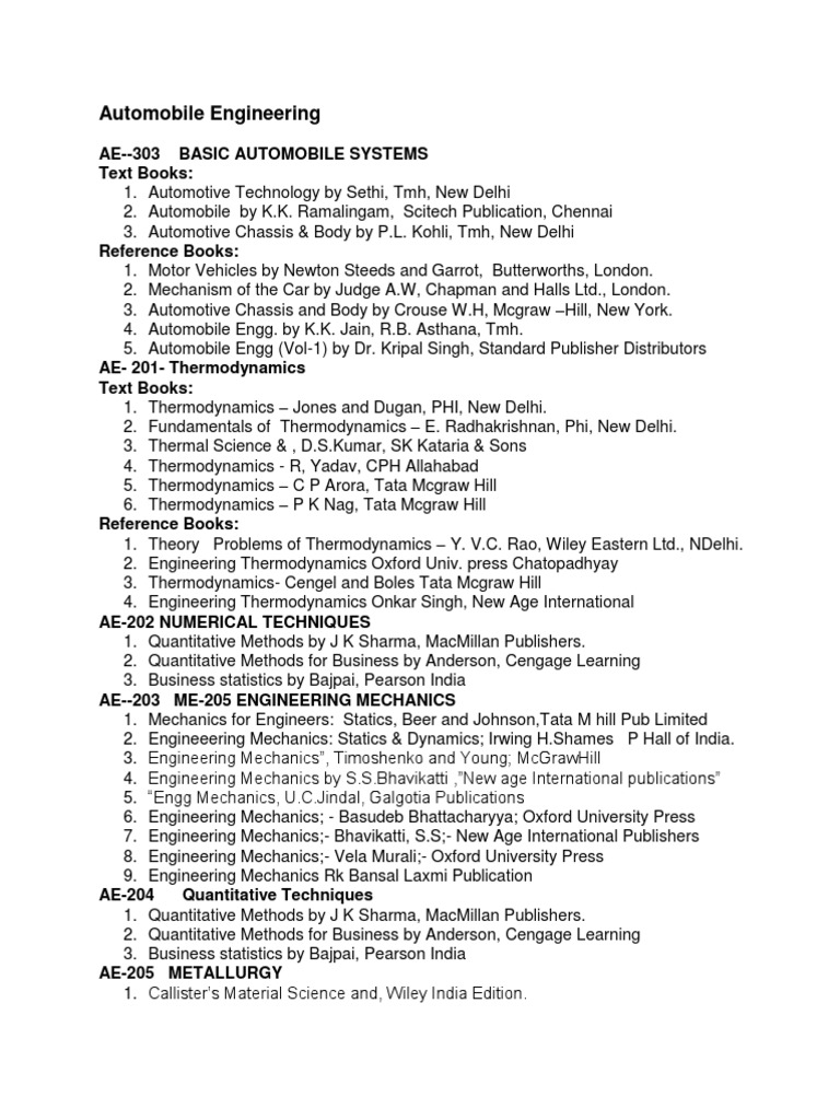 Automobile Engineering | PDF