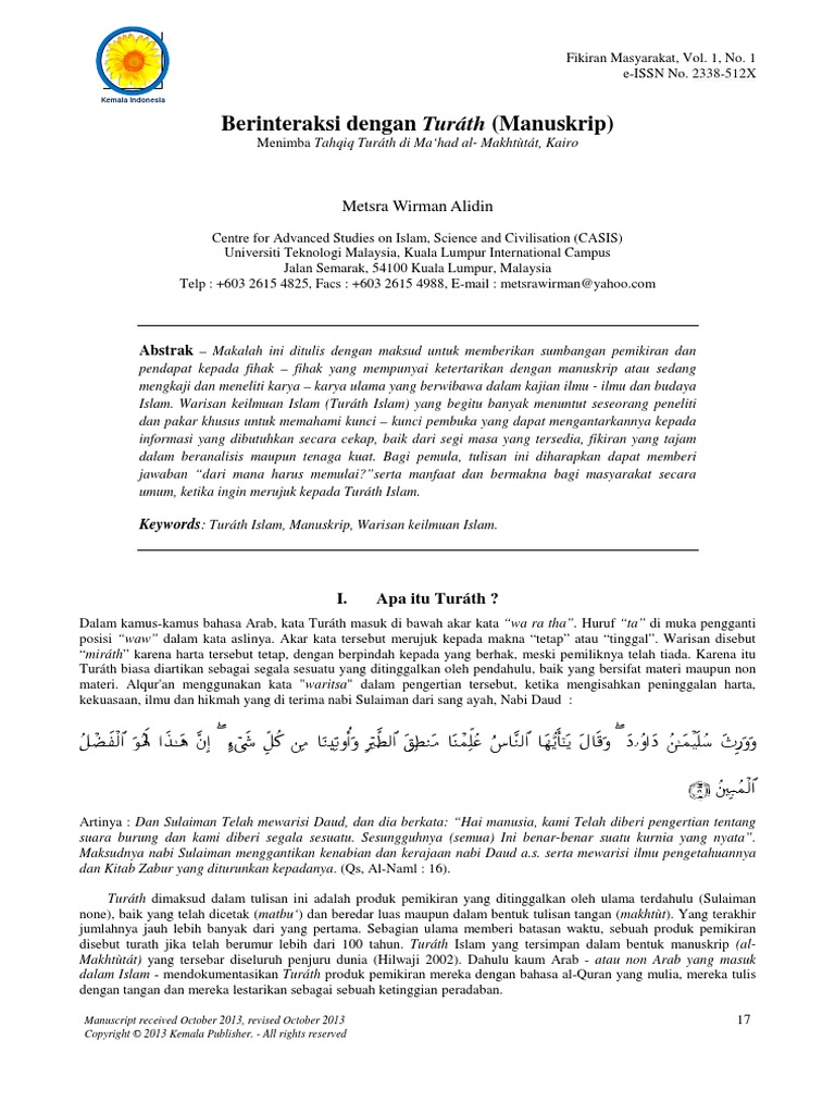Cara Membaca Manuskrip | PDF