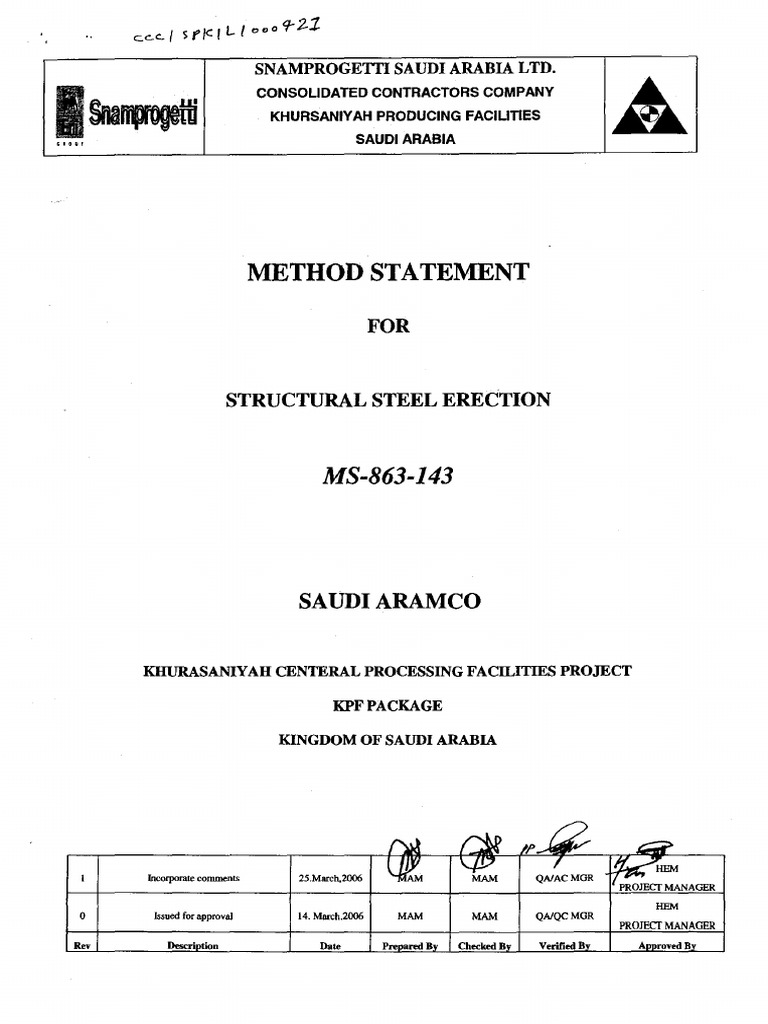 Structural Steel Erection | PDF