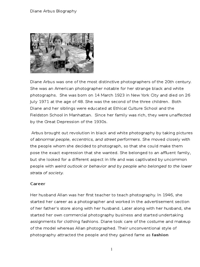 Diane Arbus | PDF