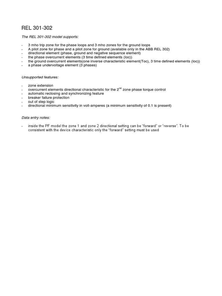 The REL 301-302 Model Supports | PDF | Computer Engineering ...